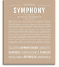 Symphony | Name Art Print – Name Stories