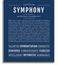 Symphony Personalized Name Meaning Art Prints – Name Stories