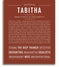 Tabitha | Name Art Print – Name Stories