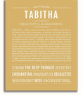 Tabitha | Name Art Print – Name Stories