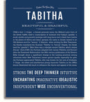 Tabitha | Name Art Print – Name Stories