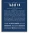 Tabitha Personalized Name Meaning Art Prints – Name Stories