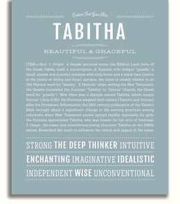Tabitha | Name Art Print – Name Stories