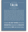 Talia | Name Art Print – Name Stories