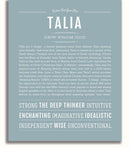 Talia | Name Art Print – Name Stories