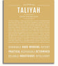 Taliyah | Name Art Print – Name Stories