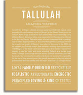 Tallulah | Name Art Print – Name Stories