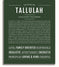 Tallulah | Name Art Print – Name Stories