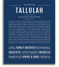 Tallulah | Name Art Print – Name Stories