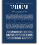 Tallulah | Name Art Print – Name Stories