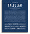 Tallulah | Name Art Print – Name Stories