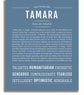 Tamara Personalized Name Meaning Art Prints – Name Stories