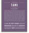 Tami | Name Art Print – Name Stories