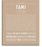 Tami | Name Art Print – Name Stories