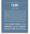 Tami | Name Art Print – Name Stories
