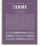 Tammy Personalized Name Meaning Art Prints – Name Stories