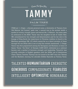 Tammy | Name Art Print – Name Stories