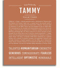 Tammy | Name Art Print – Name Stories
