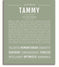 Tammy Personalized Name Meaning Art Prints – Name Stories