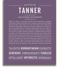 Tanner | Name Art Print – Name Stories