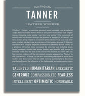 Tanner | Name Art Print – Name Stories
