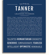 Tanner | Name Art Print – Name Stories