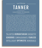 Tanner | Name Art Print – Name Stories