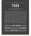 Tara | Name Art Print – Name Stories