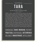 Tara | Name Art Print – Name Stories