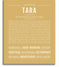 Tara | Name Art Print – Name Stories