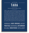 Tara | Name Art Print – Name Stories