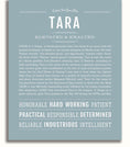 Tara | Name Art Print – Name Stories