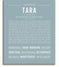 Tara Personalized Name Meaning Art Prints – Name Stories