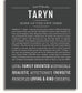 Taryn | Name Art Print – Name Stories