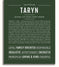 Taryn | Name Art Print – Name Stories