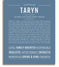 Taryn | Name Art Print – Name Stories