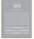 Tate | Name Art Print – Name Stories