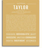 Taylor (female) | Name Art Print – Name Stories