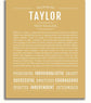 Taylor (male) | Name Art Print – Name Stories