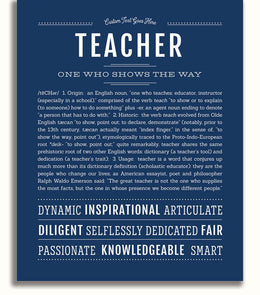 Teacher | Name Art Print – Name Stories