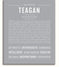 Teagan (female) | Name Art Print – Name Stories
