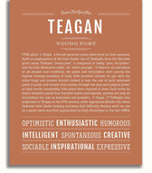 Teagan (female) | Name Art Print – Name Stories