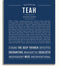 Teah | Name Art Print – Name Stories