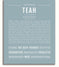 Teah | Name Art Print – Name Stories