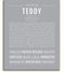 Teddy | Name Art Print – Name Stories