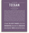 Teegan | Name Art Print – Name Stories