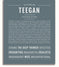 Teegan Personalized Name Meaning Art Prints – Name Stories