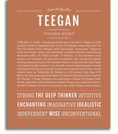 Teegan | Name Art Print – Name Stories