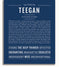 Teegan Personalized Name Meaning Art Prints – Name Stories