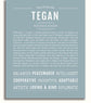 Tegan Personalized Name Meaning Art Prints – Name Stories